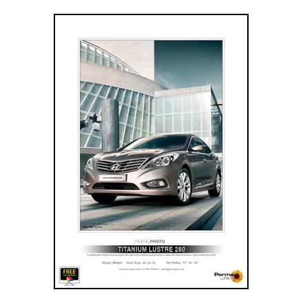 PermaJet Titanium Lustre Metallic 280gsm - NEW - 24 Roll - | Art & Craft