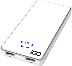 Igo Power trip lader, (batterij 6100mAh), dual usb 2.1A & 1A | Art & Craft